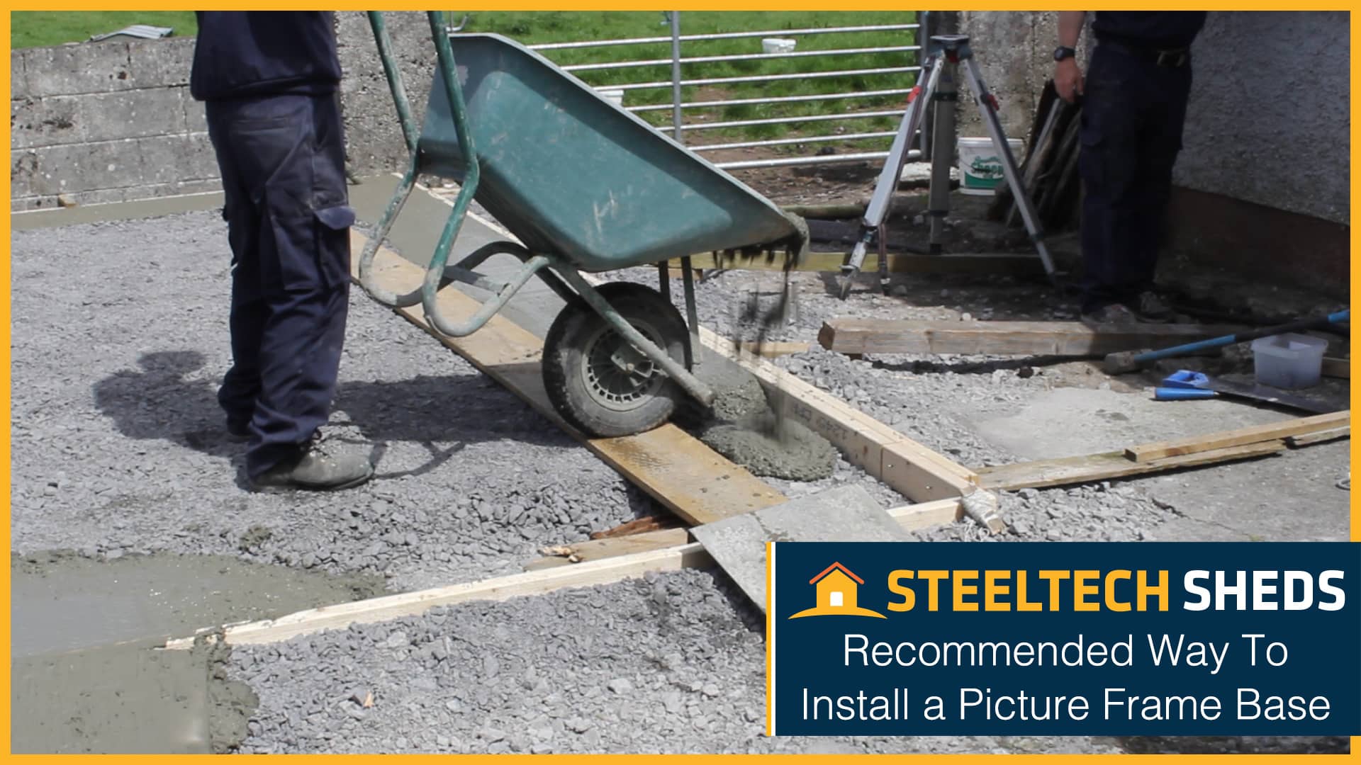 Steeltech Sheds | Concrete Base Installation on Vimeo