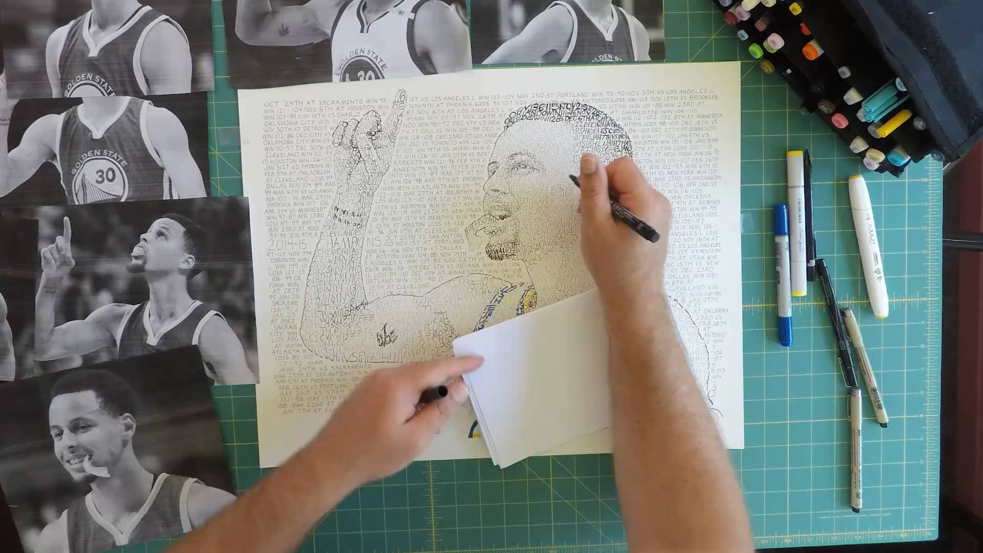 Steph Curry Word Art - A time-lapse of every game from the Warriors ...