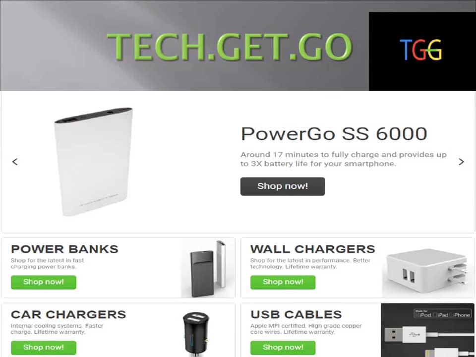 Online Buy Best Portable cellphone chargers at Low Price-TECH.GET.GO on ...