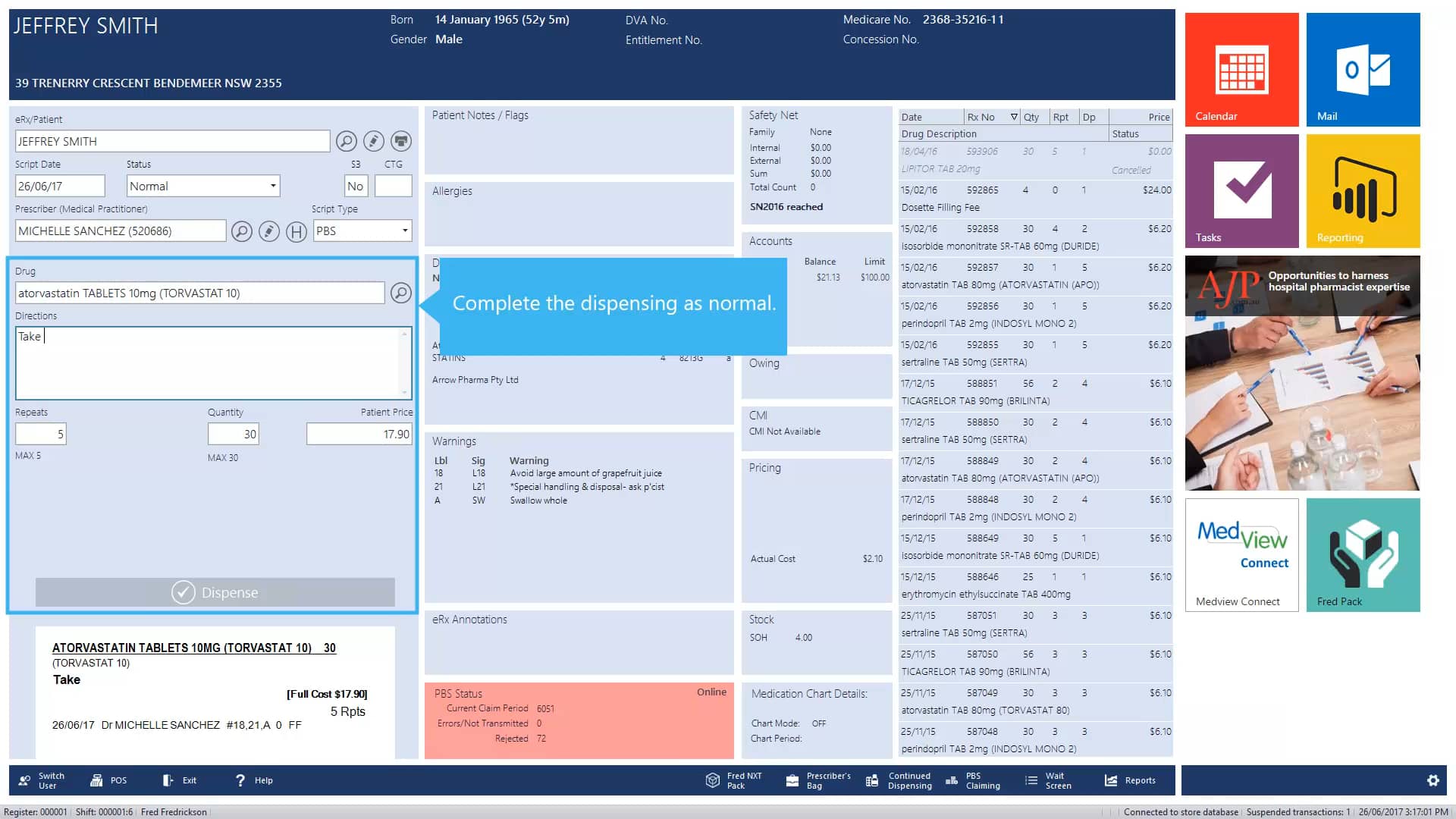 Fred NXT Dispense: Generic substitution on Vimeo