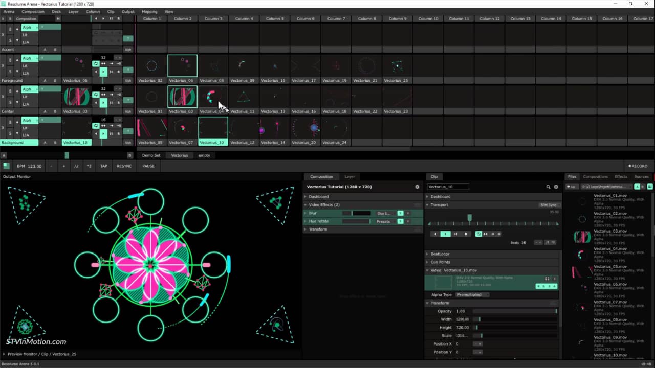 Vectorius Tutorial - How To Perform a Live Visual Show Using Resolume VJ Software on Vimeo
