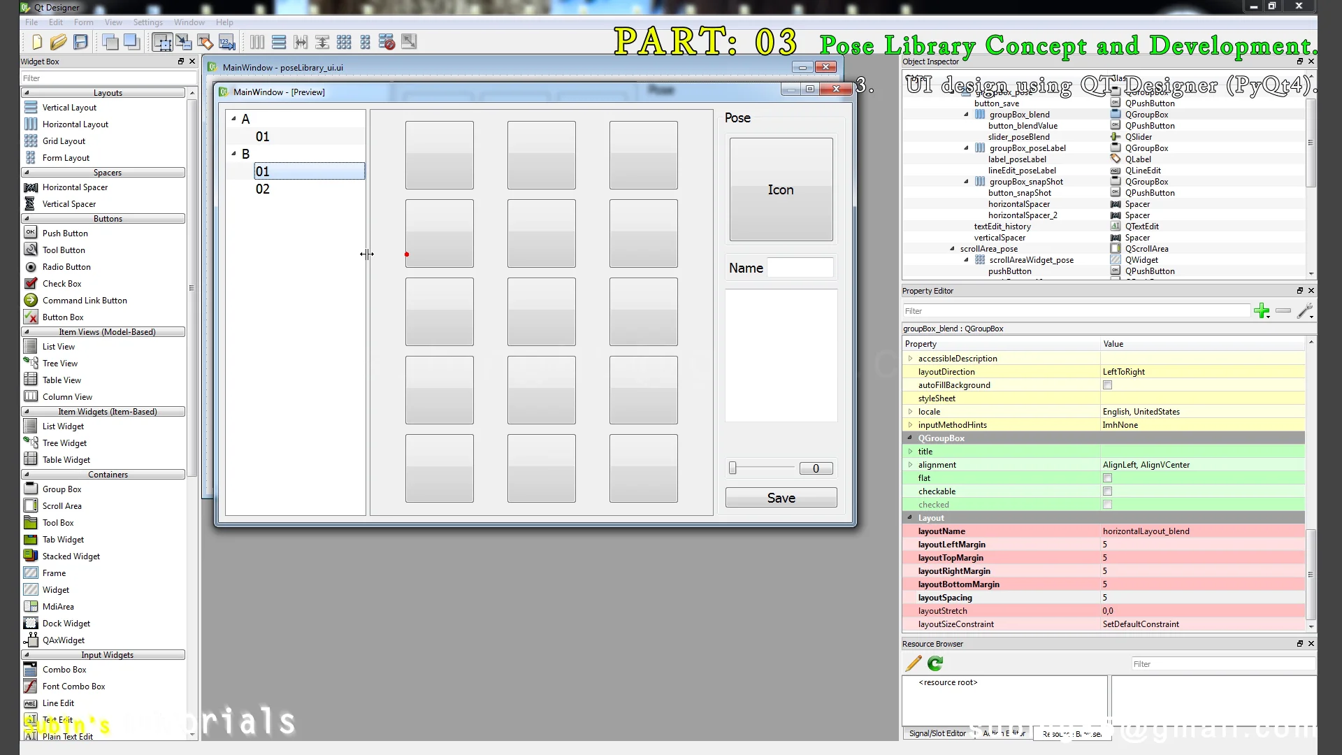 Part-03 Pose Library Concept and Development in Maya 2016 using Maya ...