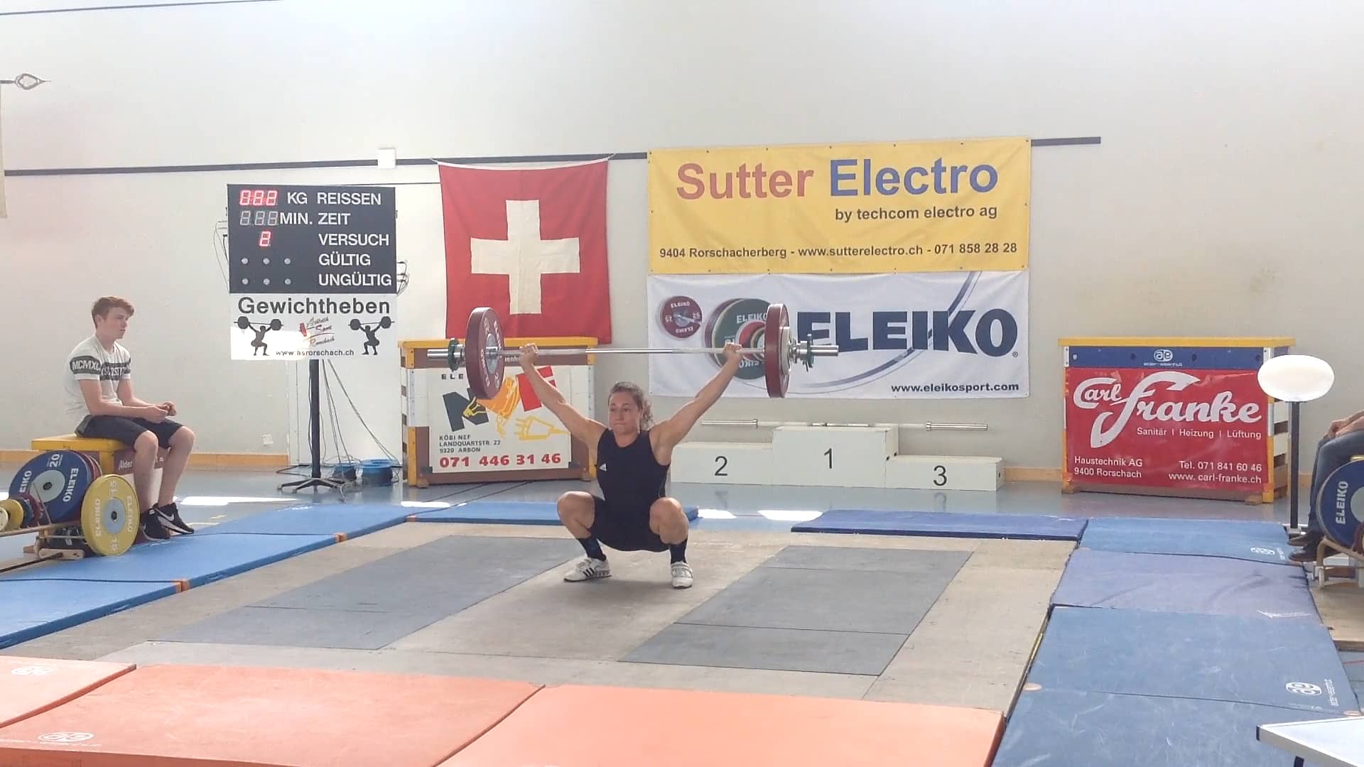 82kg Reissen (2) - Nora Jäggi @ 68.2kg - 4. Ligarunde Superieur 2017 on ...