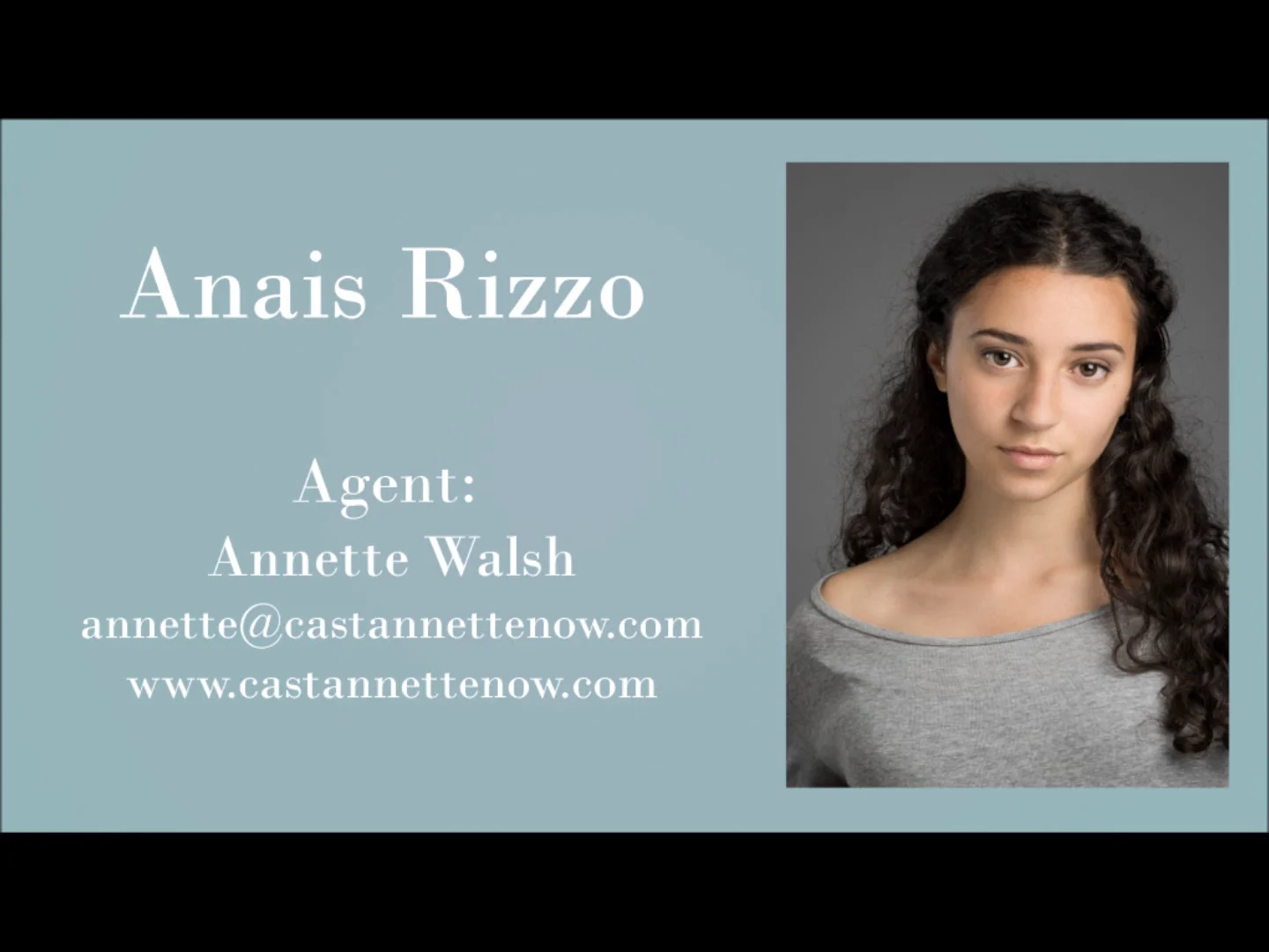 Anais Rizzo Showreel