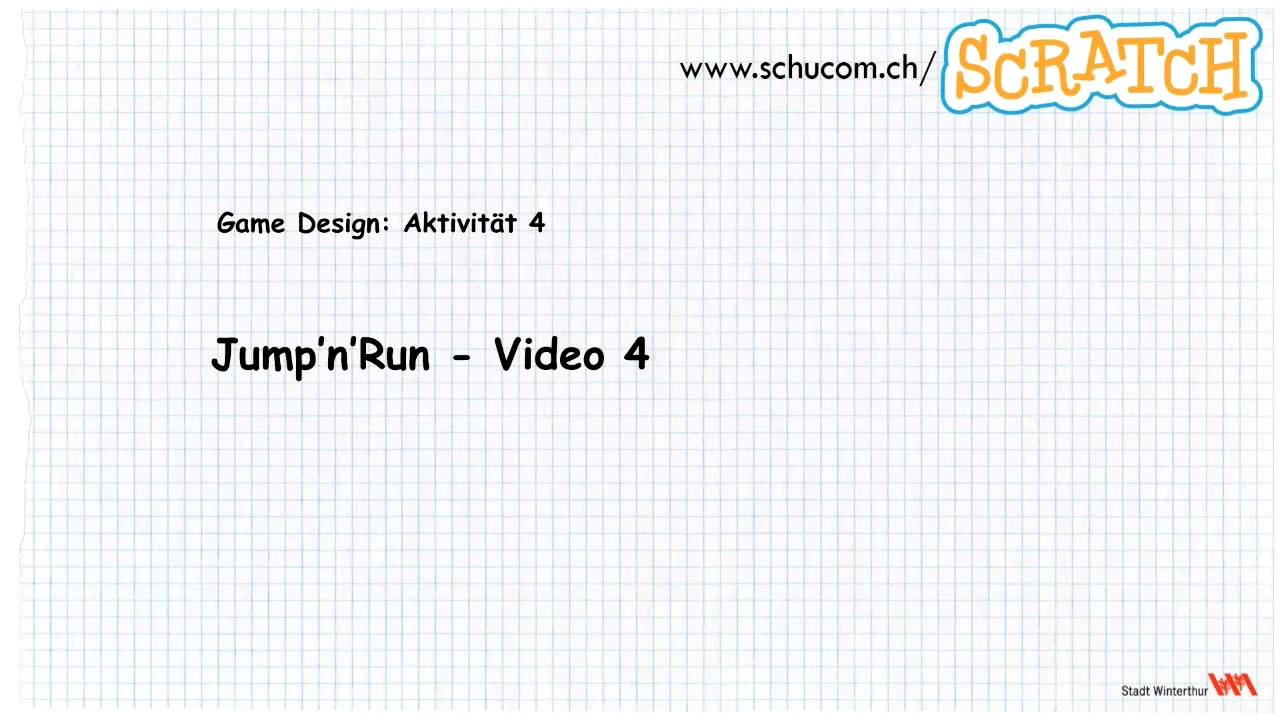 Scratch - Game Design - 4. Jump ’n’ Run - 4. Erstelle eine Gewinn ...