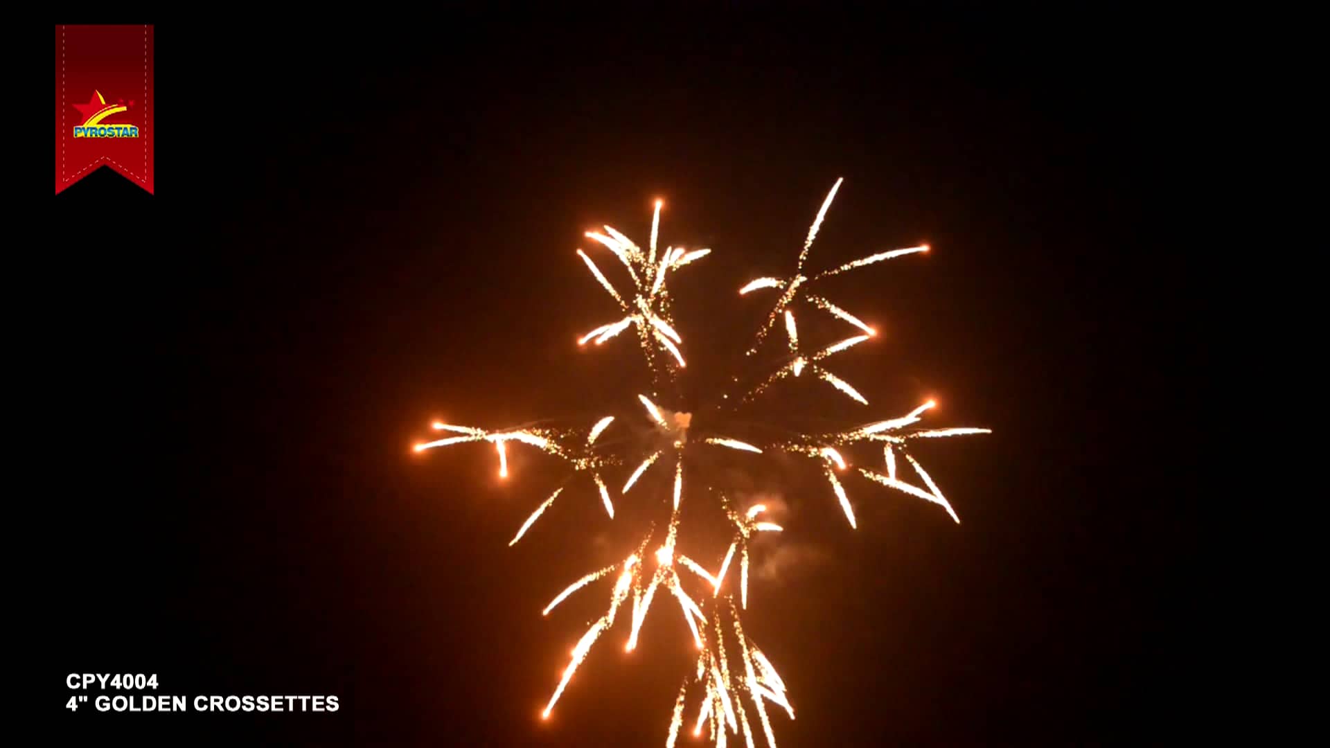 4 Inch Firework Shell - Golden Crossettes Effect on Vimeo