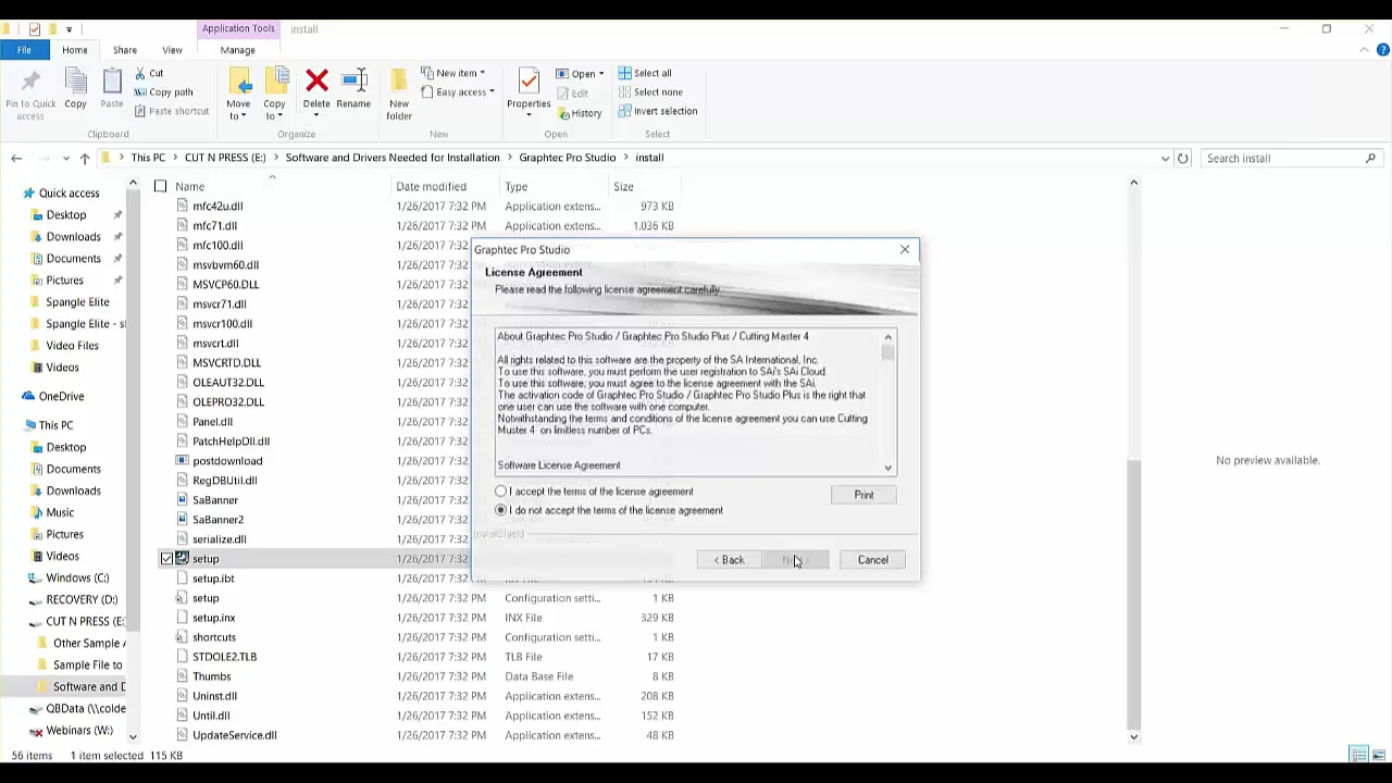 6. Installing Graphtec Studio Pro