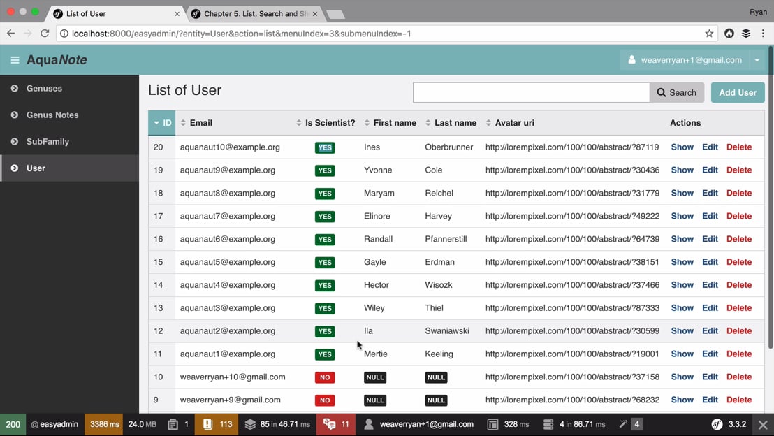 More About List Field Types Easyadminbundle V1 For An Amazing Admin Interface Symfonycasts