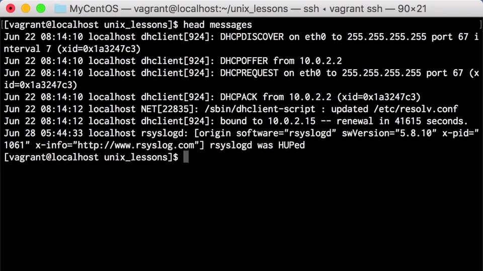 #20 wc､head､tail､grepを使ってみよう | 【旧版】UNIXコマンド入門 [一般ユーザー編] - プログラミングならドットインストール
