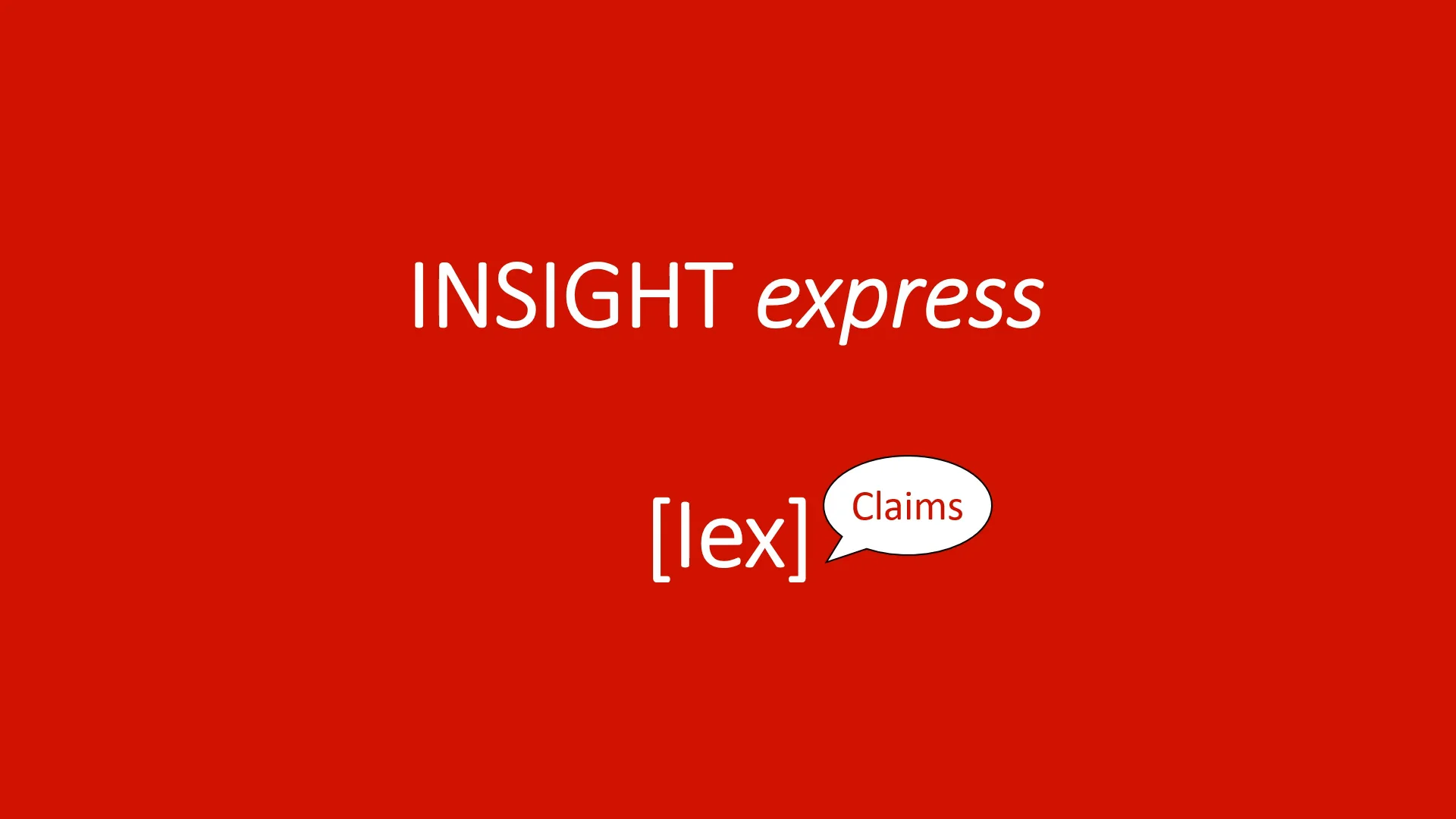 Insight Express Claims on Vimeo