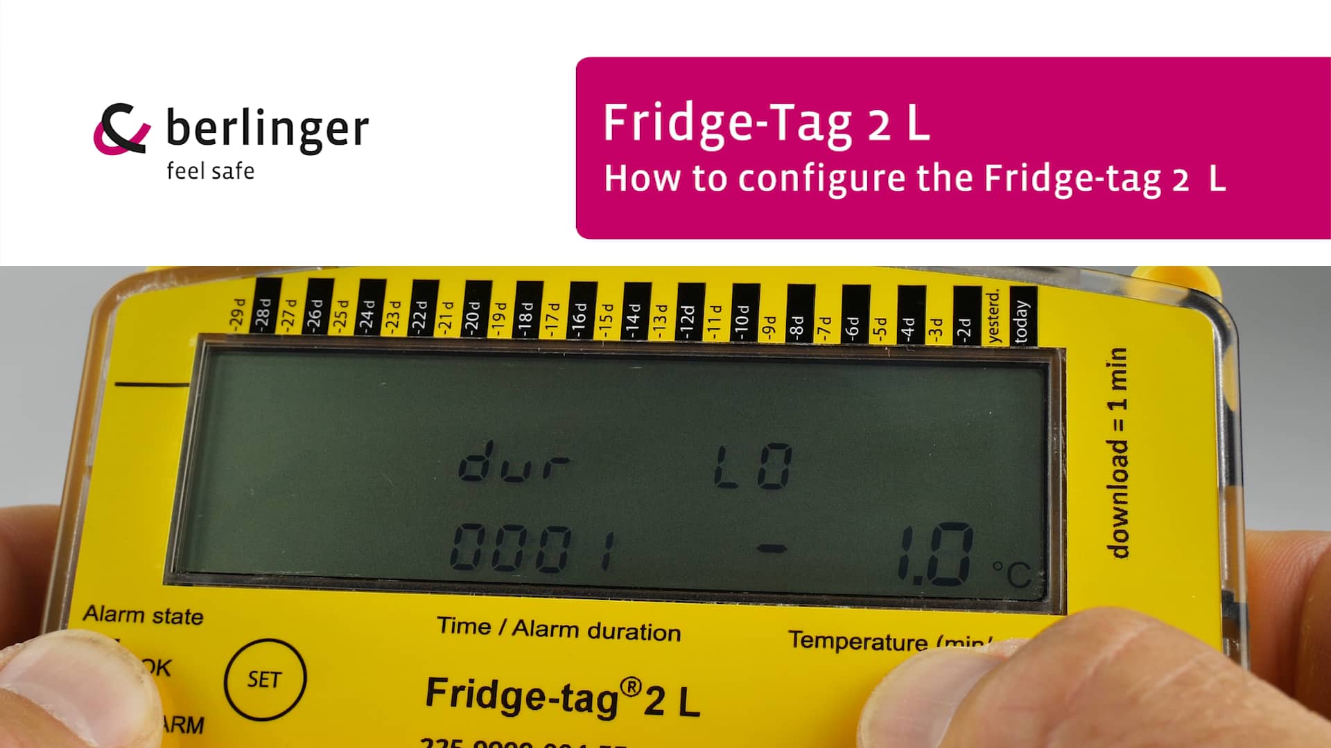 How to activate a Fridge-tag® 2 L without preset alarms - Part 3 on Vimeo