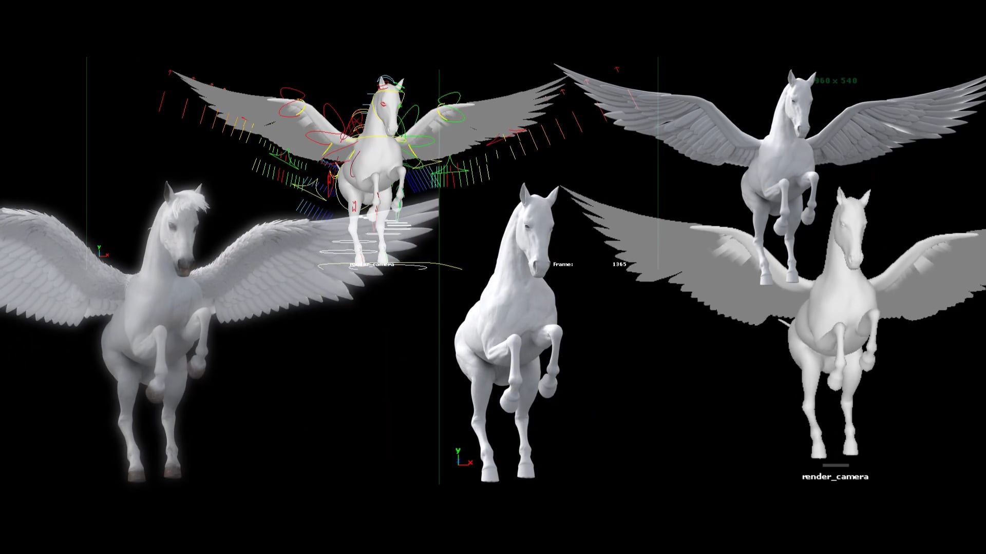TRISTAR PEGASUS - DAFFY model, rig, layout and animation for JAMM ...