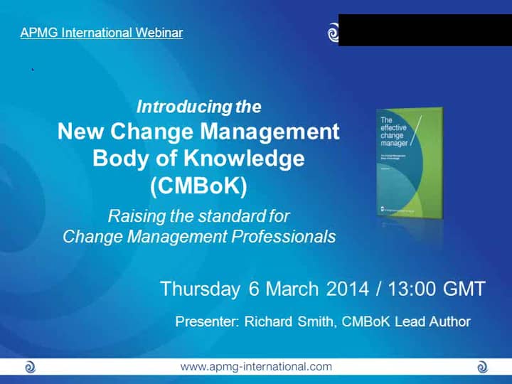Introducing the New Change Management Body of Knowledge (CMBoK) on Vimeo