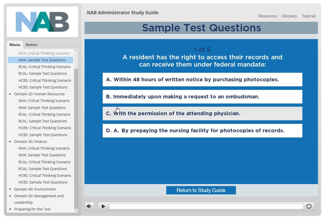 NAB Administrator Study Guide Preview on Vimeo