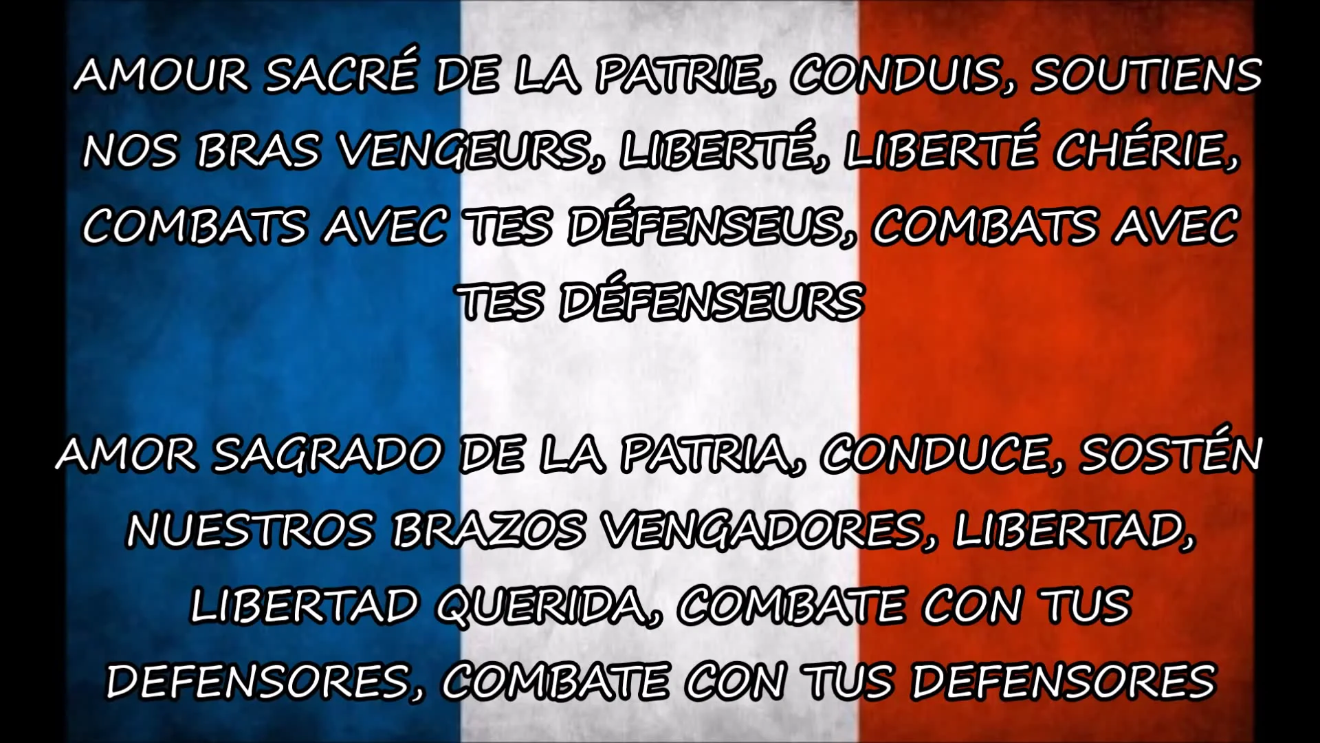 Himno de Francia LA MARSELLESA (Letra en francés y en español) LA ...