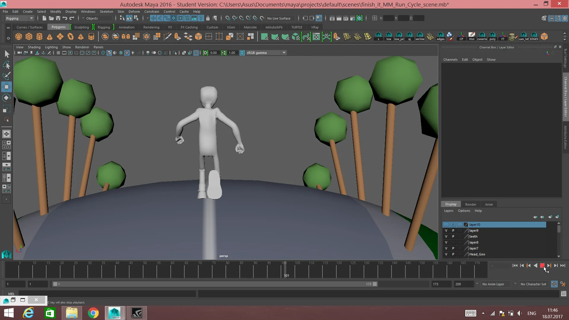 Rigg Controls and Cartoony Run Cycle on Vimeo