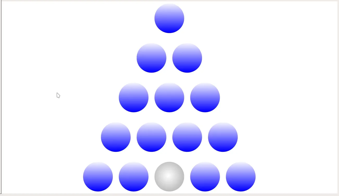 Triangle Peg Solitaire Solution #2