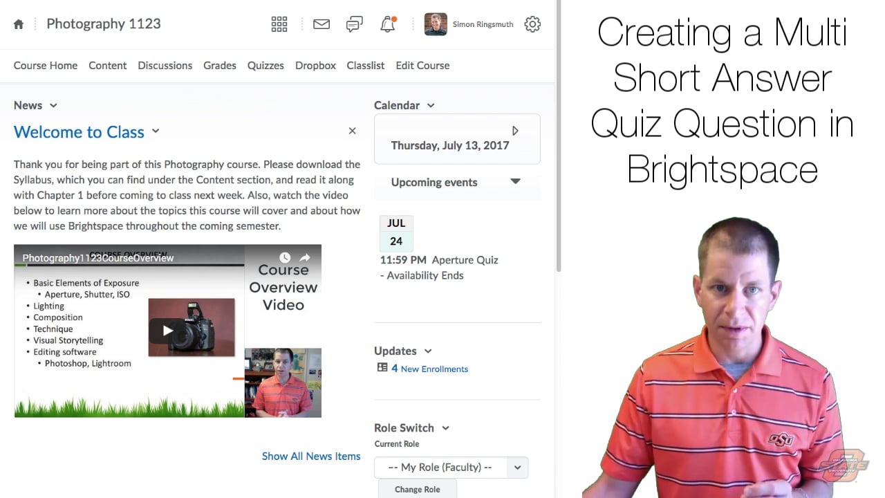 Brightspace: Quiz Question Type - Multi Short Answer on Vimeo
