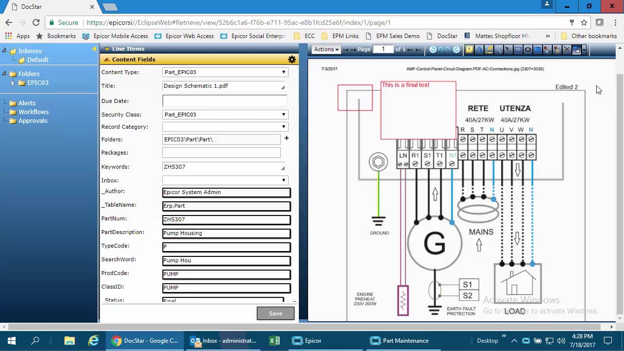 Epicor DocStar to Epicor ERP 10.1 Integration with Advanced Printing ...