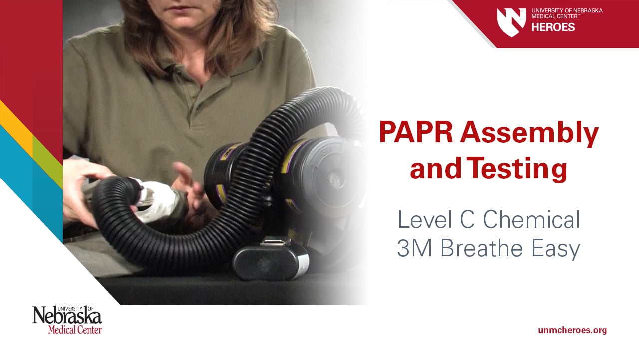 PAPR Assembly and Testing - Level C Chemical: 3M Breathe Easy on Vimeo
