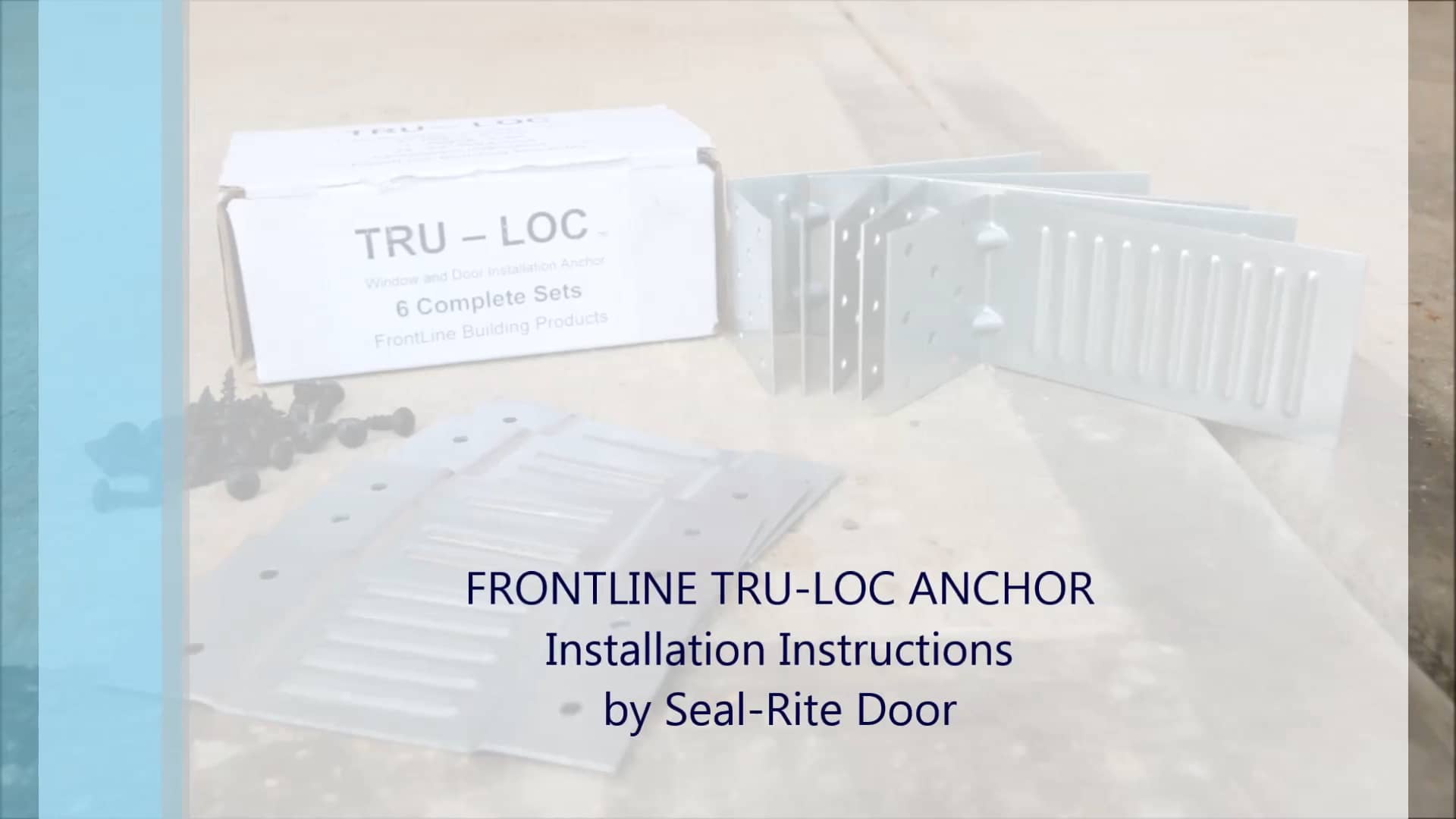 Tru-Loc Anchor Installation Video by Seal-Rite Door on Vimeo