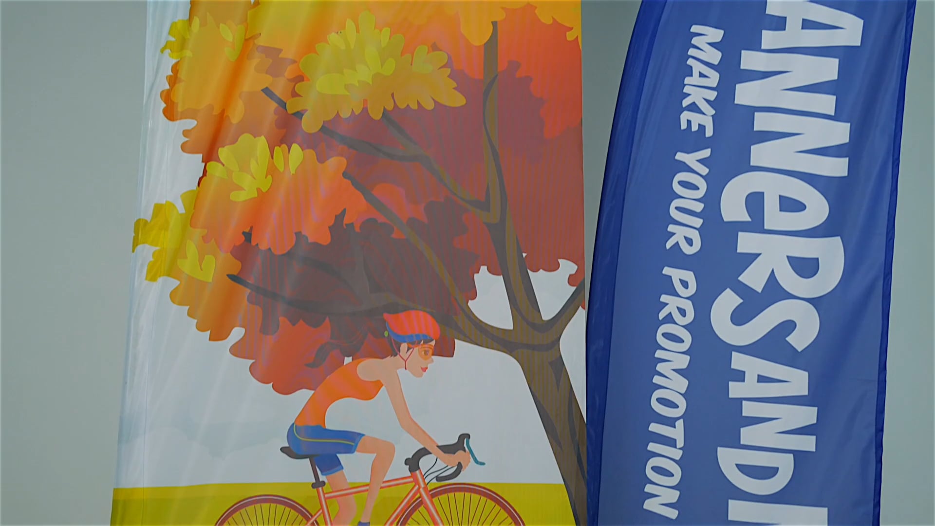 Promotional flags from BANNERS AND MASH on Vimeo