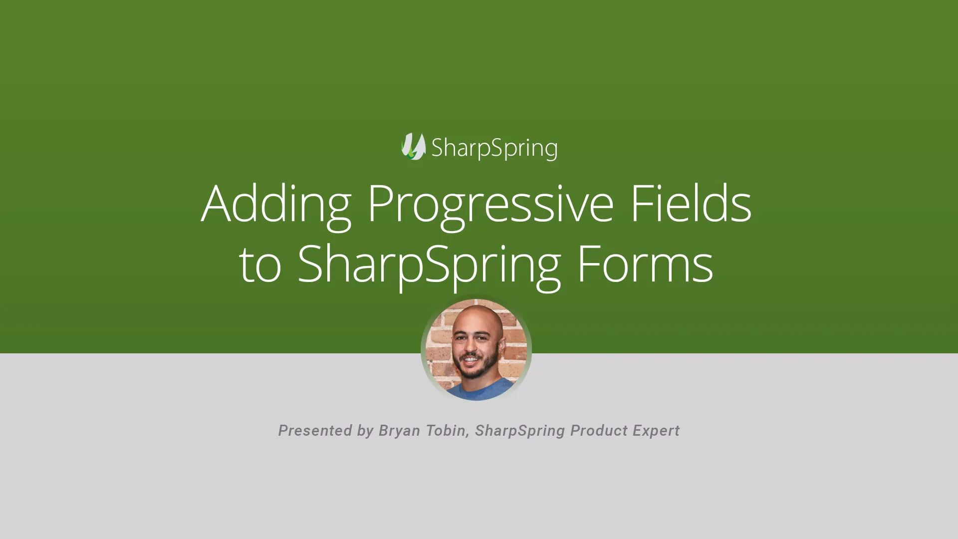 Adding Progressive Fields to SharpSpring Forms on Vimeo