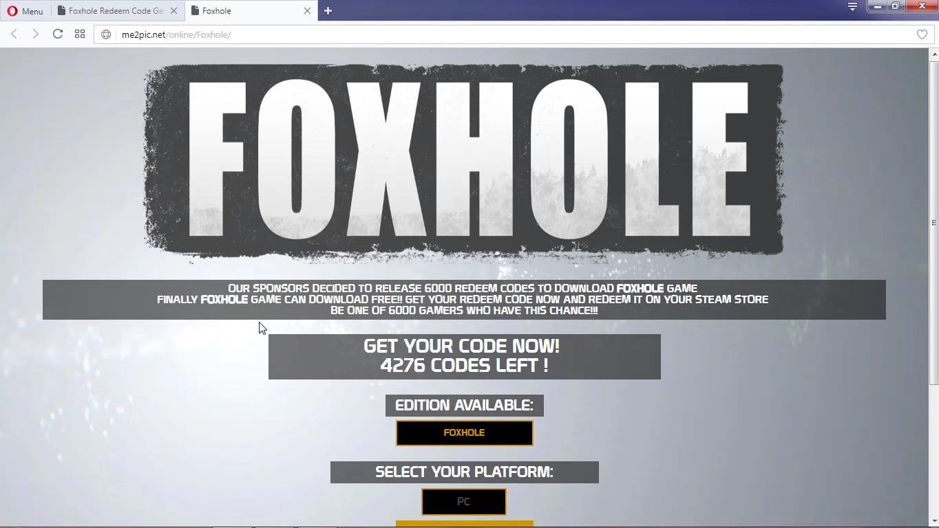 Foxhole Redeem Code Download PC Steam No Cost on Vimeo