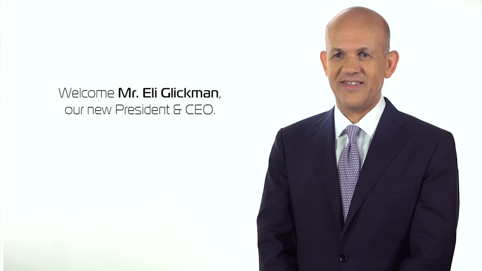 Meet our new President & CEO Mr. Eli Glickman on Vimeo
