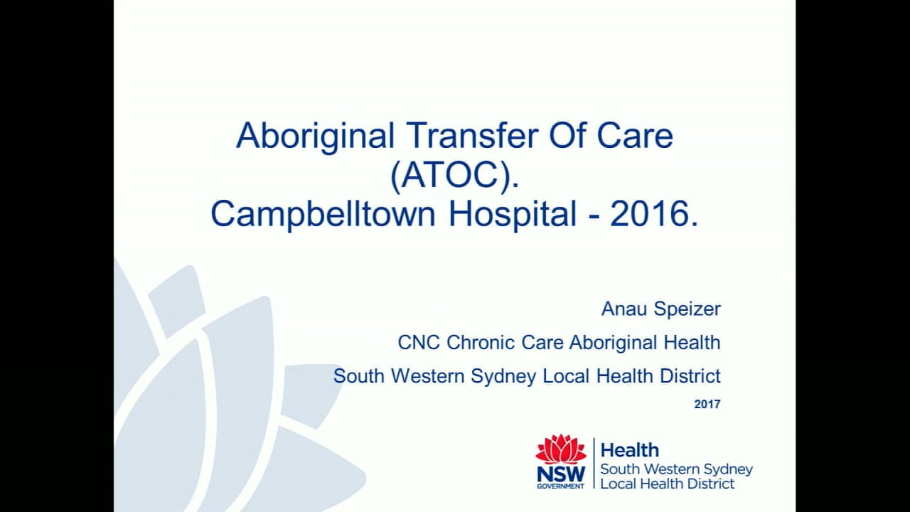 Aboriginal transfer of Care Project on Vimeo