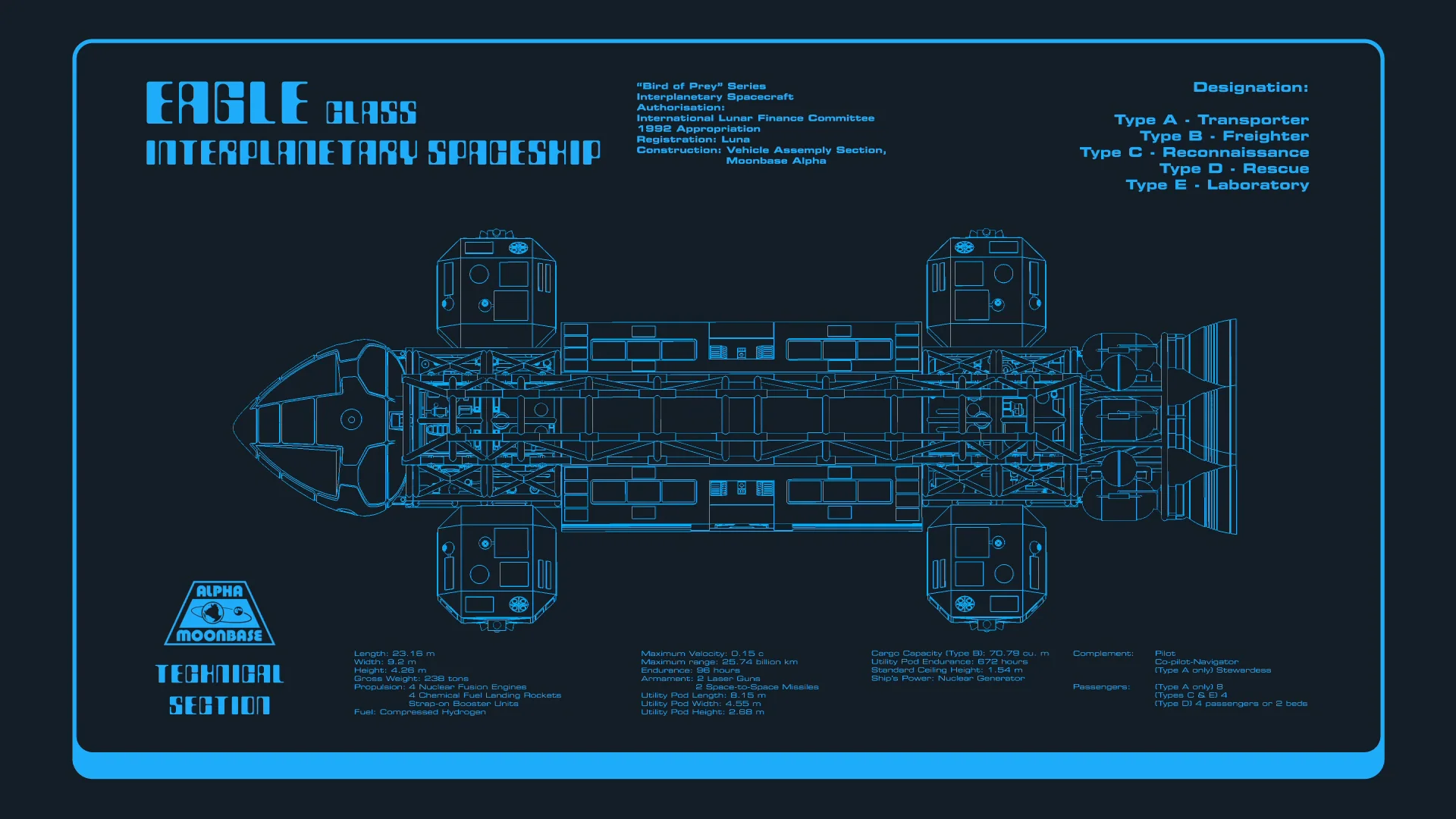 Space: 1999 Blueprint Animation on Vimeo