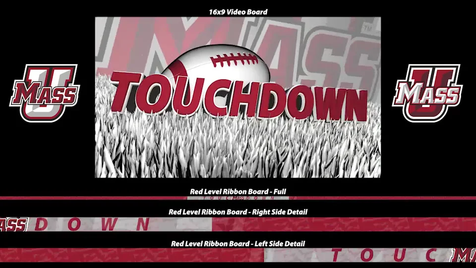 UMass Video Board Graphic - Touchdown