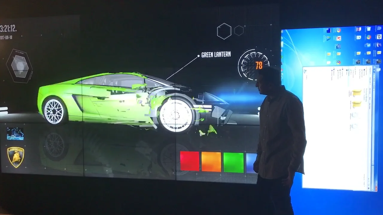 INTERACTIVE LED SCREEN CONTROLLED BY MOTION SENSORS FROM THE CLEAR IDEA ...