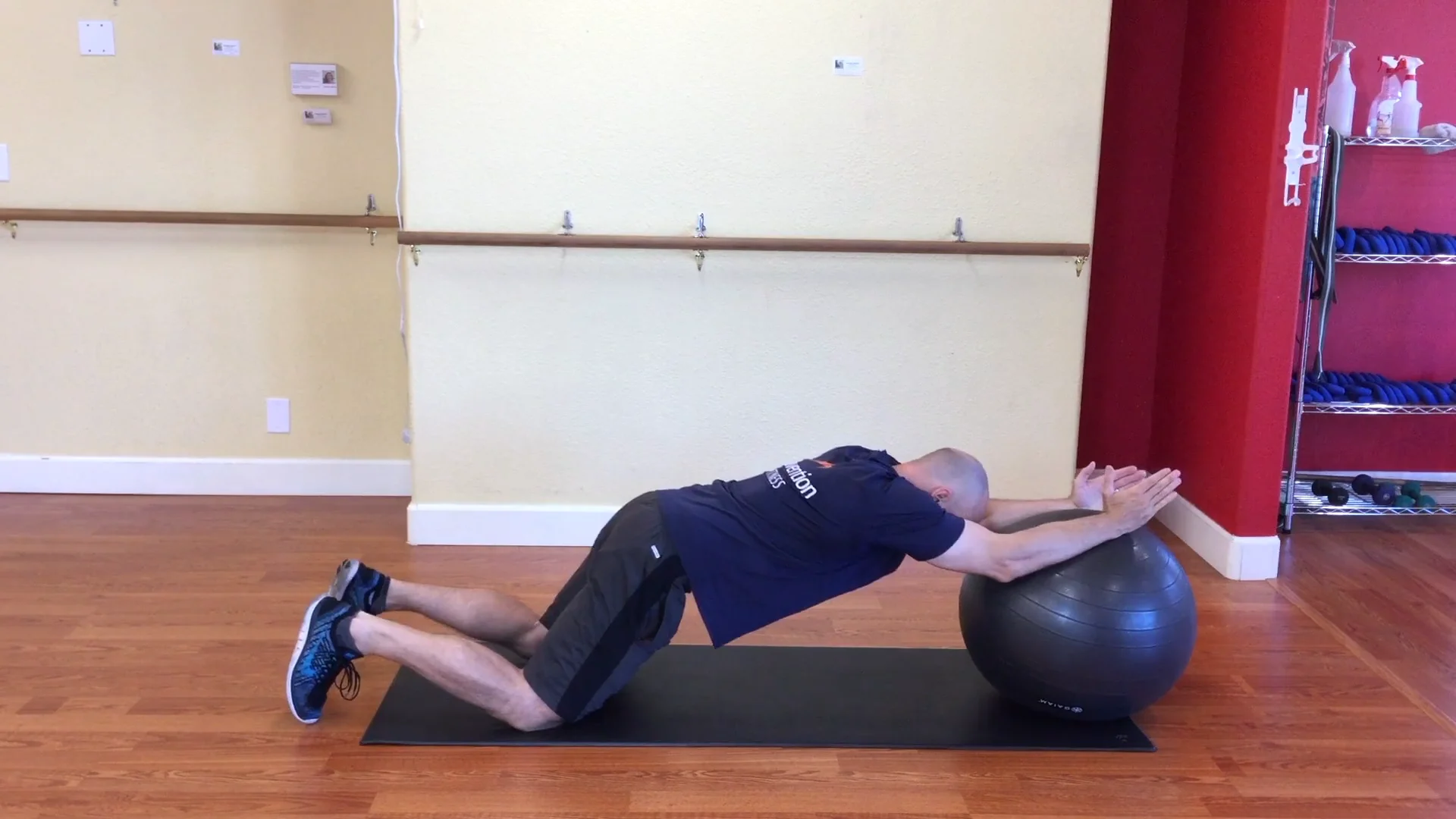 Stability Ball Rollout - Core, Upper Body Strength on Vimeo