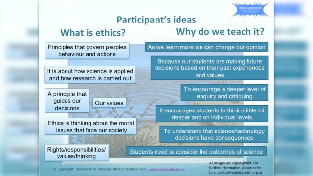 Ethical thinking in science — Science Learning Hub