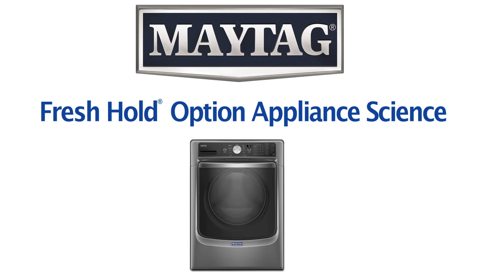 Maytag Fresh Hold Option: Appliance Science on Vimeo