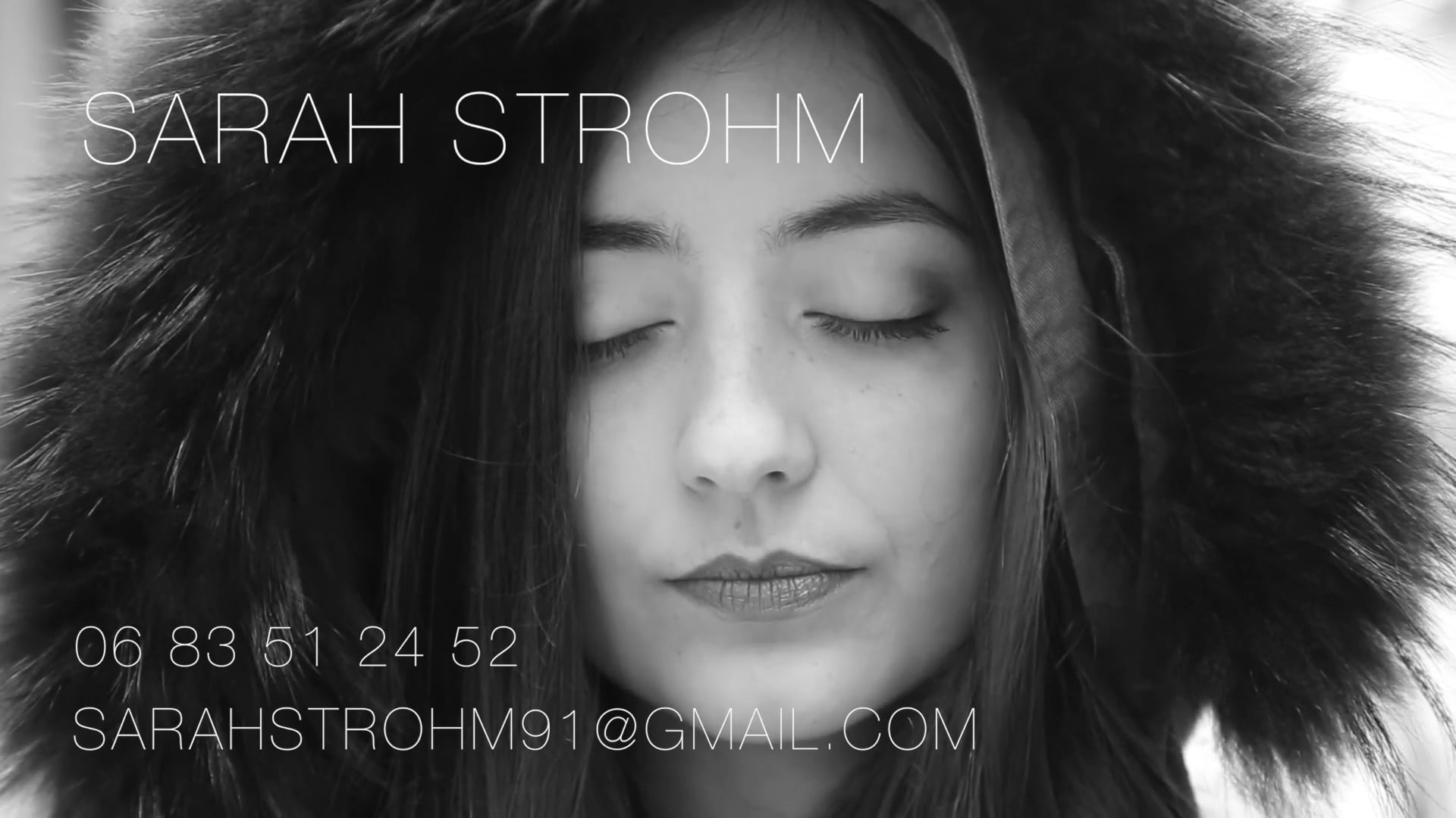 Sarah Strohm - Bande Démo on Vimeo