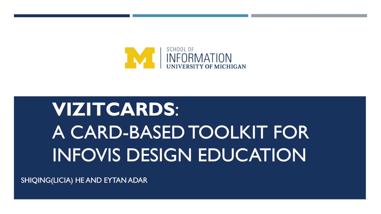 InfoVis 2016: [TVCG] VIZITCARDS: A Card-Based Toolkit for Infovis ...