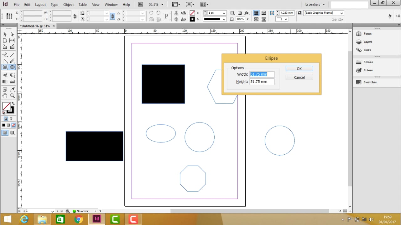 Adobe InDesign - Basic Shape Tools on Vimeo