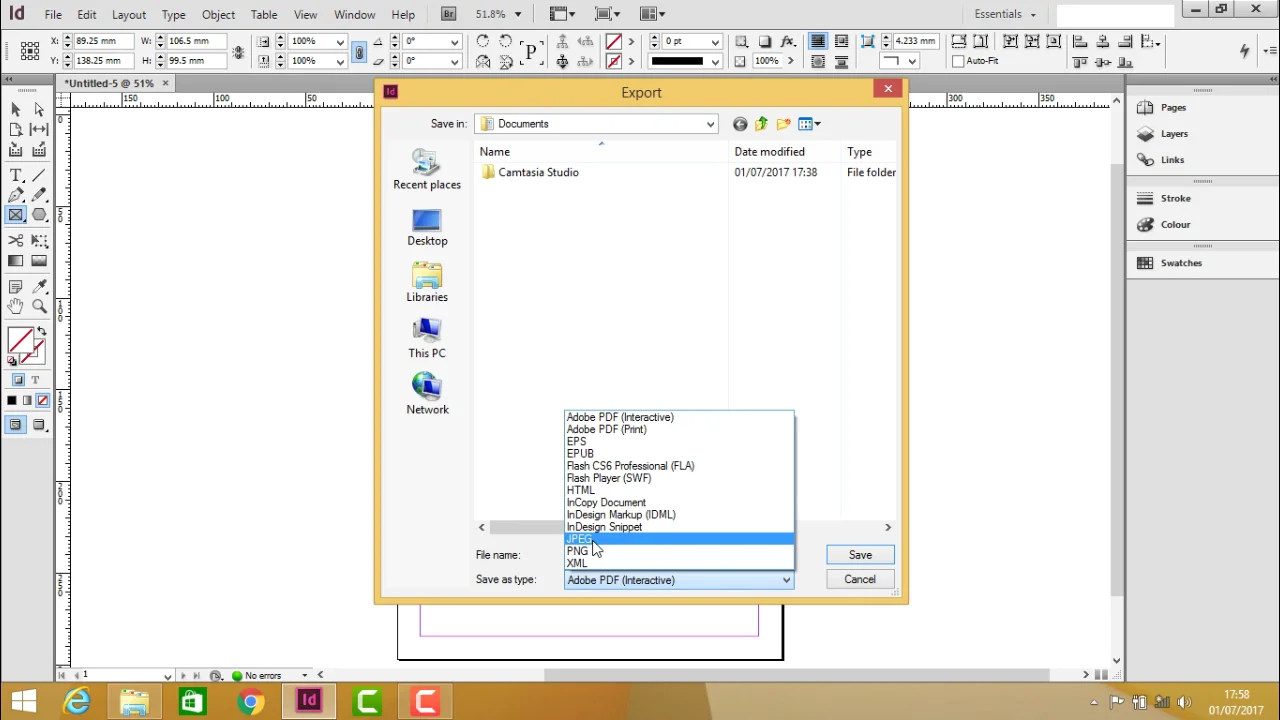 Adobe InDesign - Menu Bar - File Menu on Vimeo