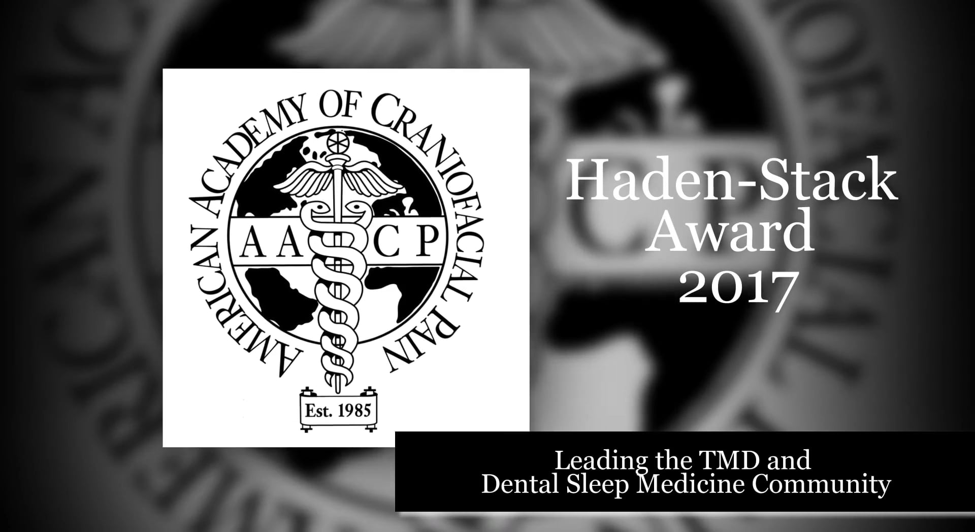 Haden Stack Award Ceremony 2017 on Vimeo