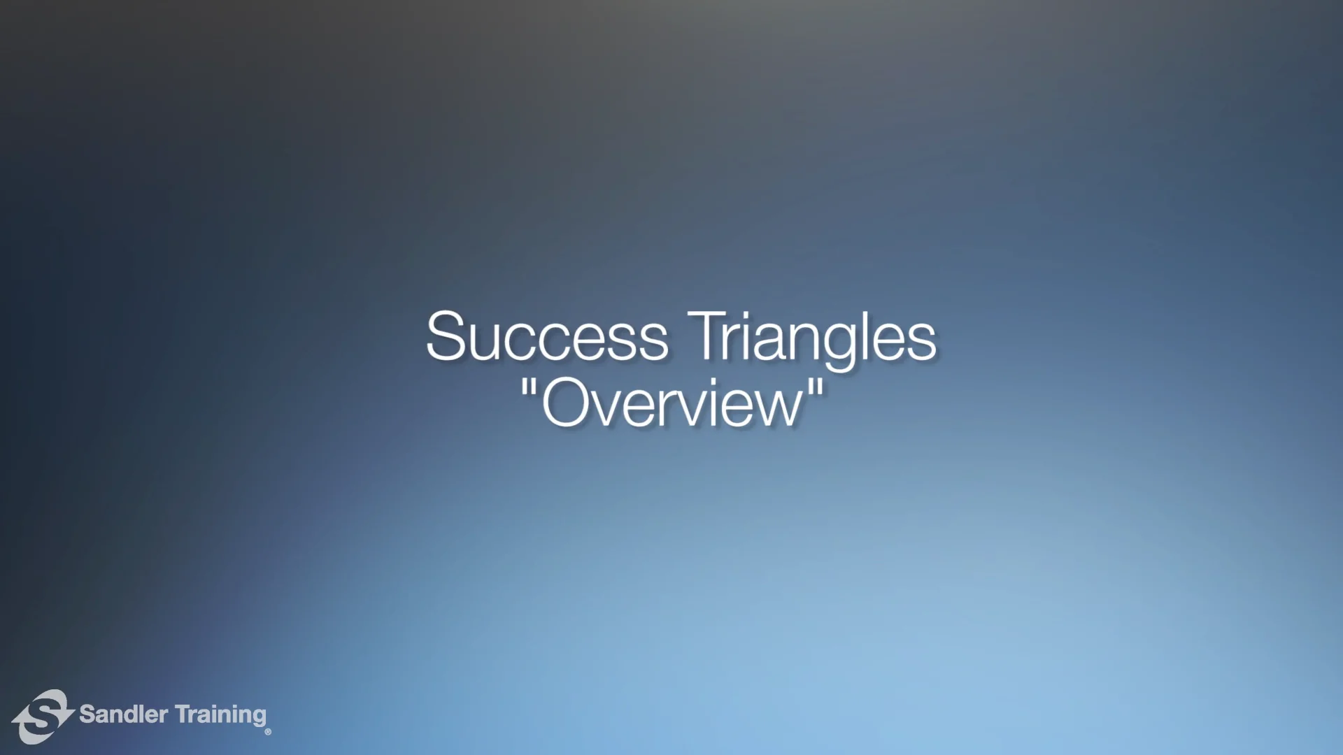 Chapter 8: Success Triangles - Success Triangles- Overview on Vimeo