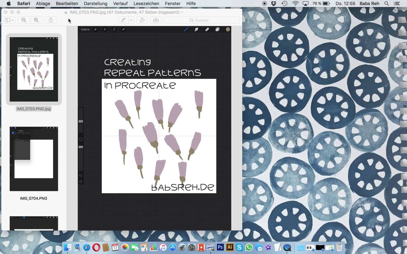 Creating Repeat Patterns in Procreate on Vimeo