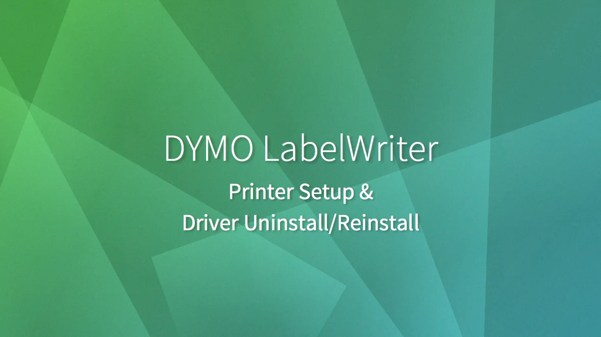 InventoryLab Tutorials - DYMO Printer: Setup and Driver Uninstall ...