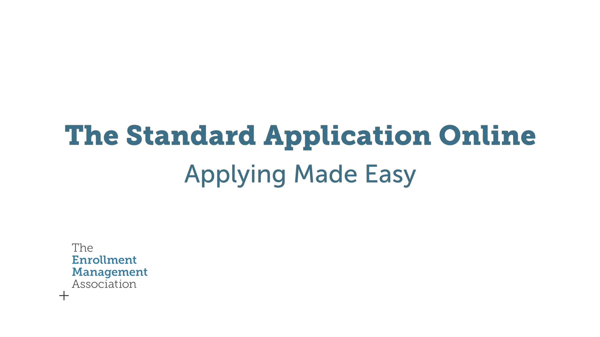 The Standard Application Online 2017-18 on Vimeo
