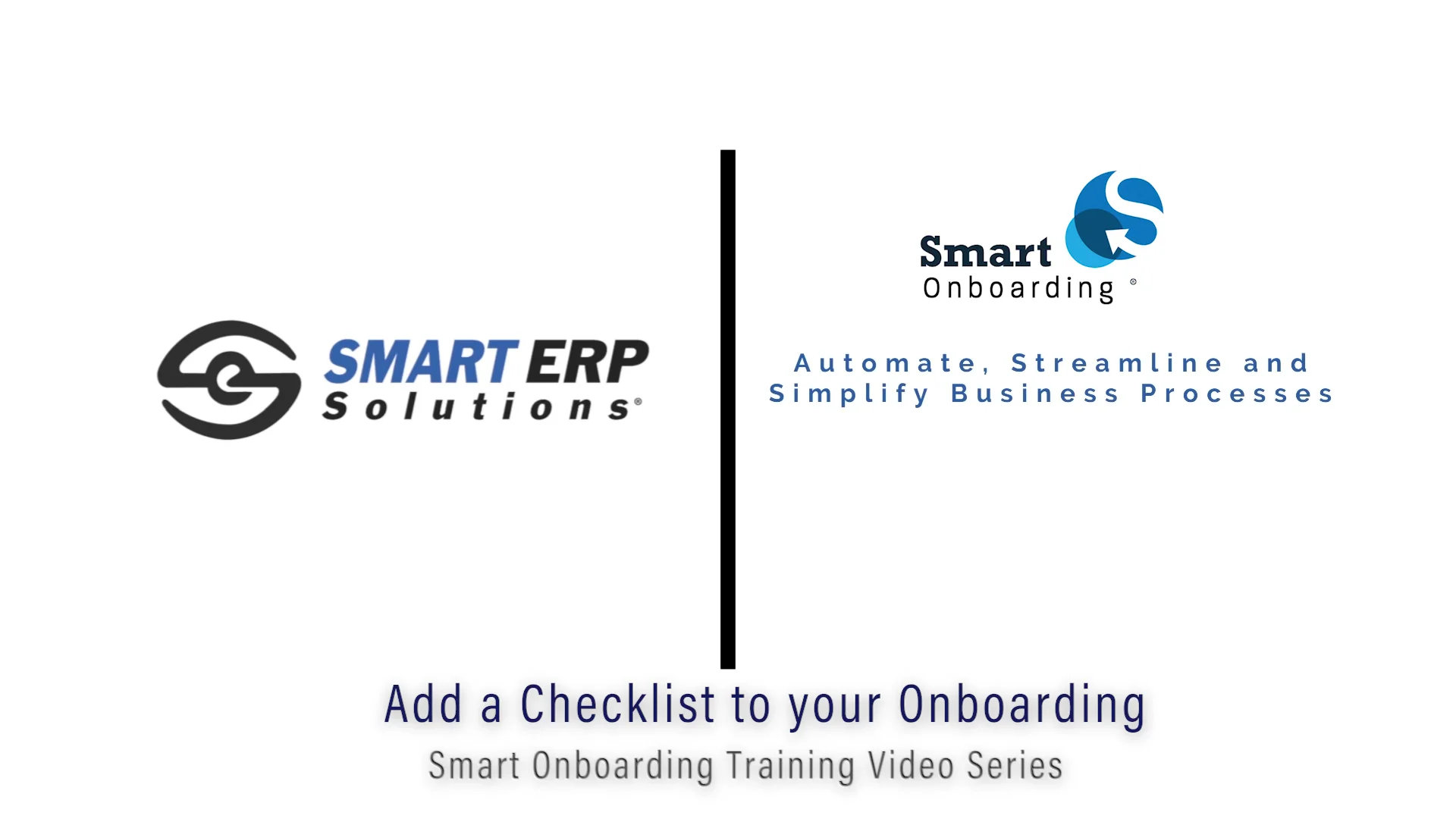 Smart Onboarding Training_Add a Checklist to your Onboarding on Vimeo