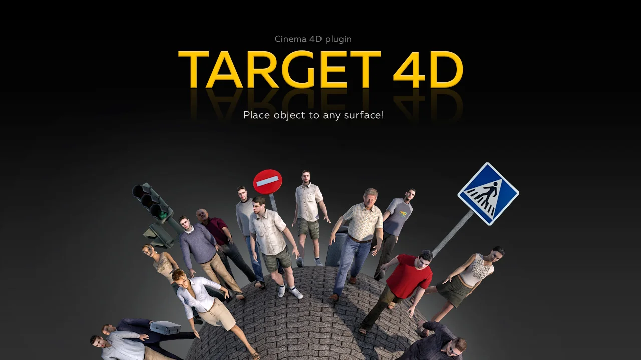 Target 4D plug-in: Easily place object to any surface