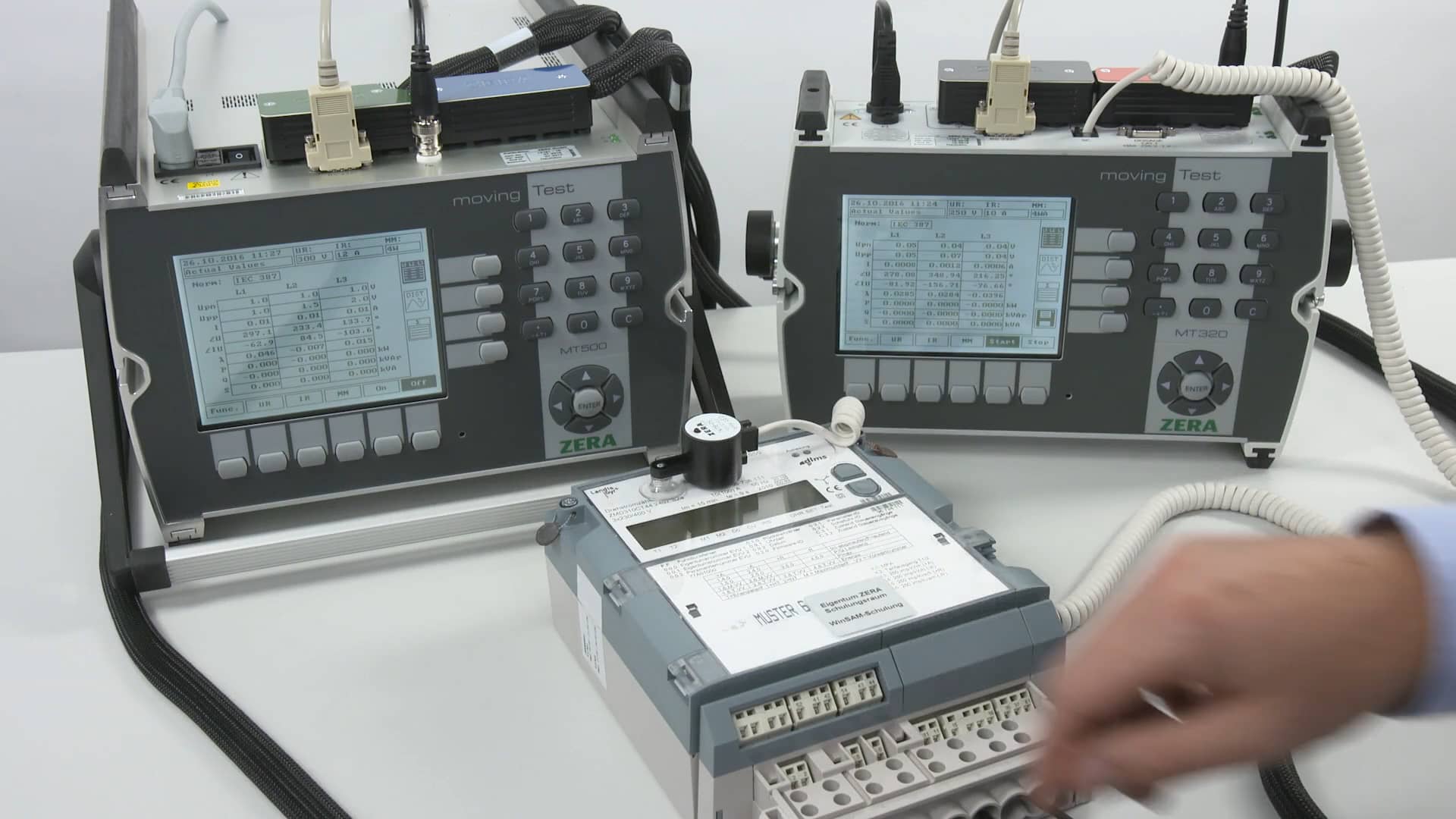 Connection of MT320, MT500 and meter under test on Vimeo