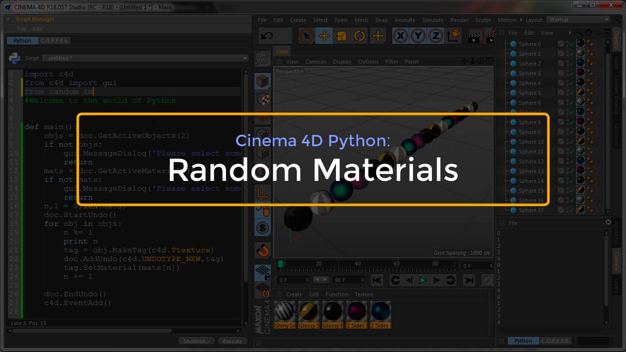 Cinema 4D Script: Random Material on Vimeo