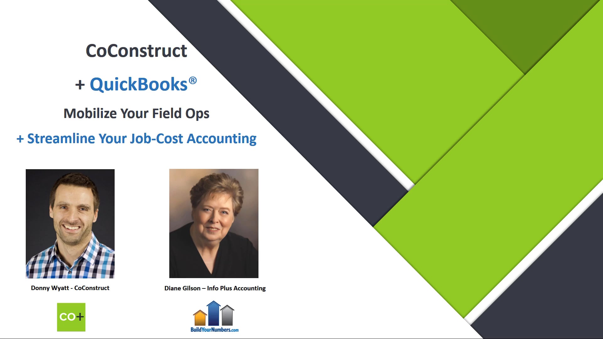 CoConstruct + QuickBooks: Mobilize Your Field Ops + Streamline Your Job ...